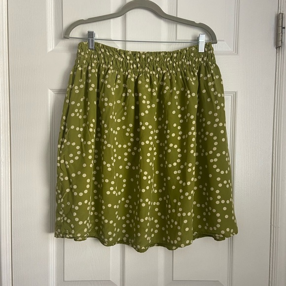 Corey Lynn Calter | Skirts | Corey Lynn Calter Polka Dot Silk Skirt ...